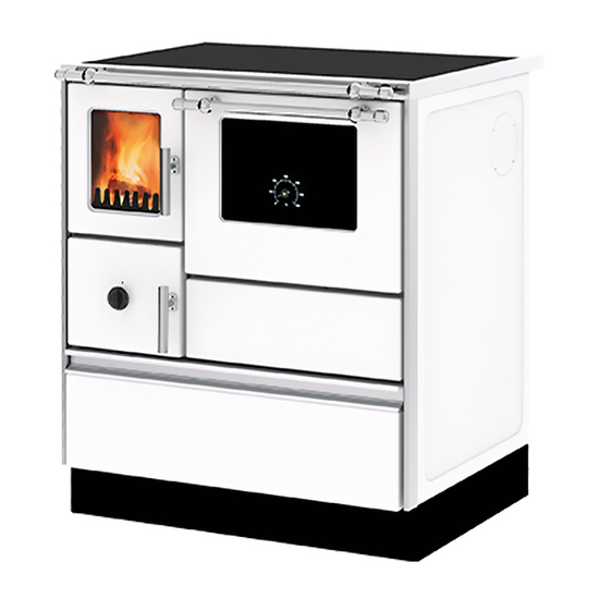 Šporet na čvrsto gorivo Alfa Plam 70 Dominant, Desni, Beli, 10 kW
