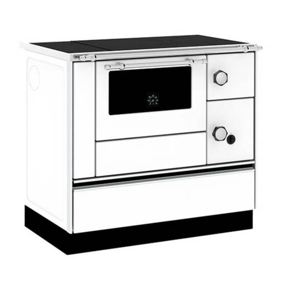 Šporet na čvrsto gorivo Alfa Plam 90H Favorit, Levi, Bela, 11 kW