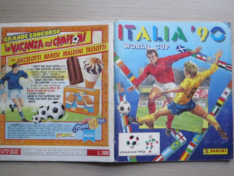 PUN PANINI ITALIA 90+5 YUG POTPISA+KARTA YUG-ARG 1990