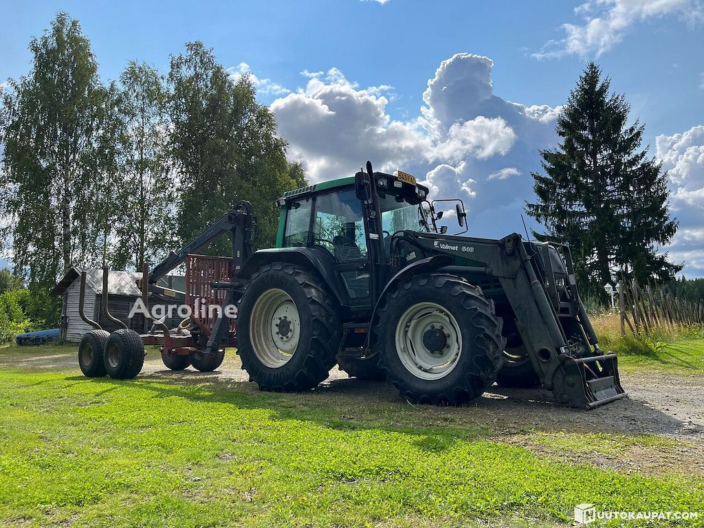 Prodaje se Valmet 6400, year 1997 and Farmi forest trailer, year 2004, Viitasaari traktor točkaš na aukciji