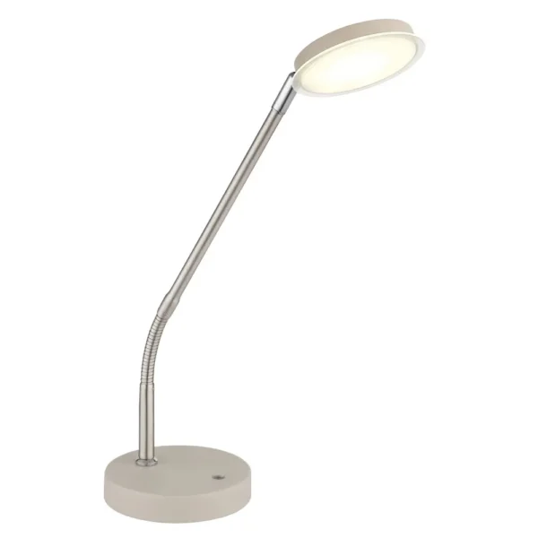 Globo Silvio 58504TSA | Stona lampa | siva | LED