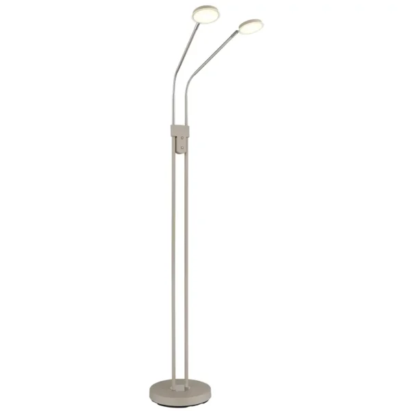 Globo Silvio 58504-2SSA | Podna lampa | siva | LED