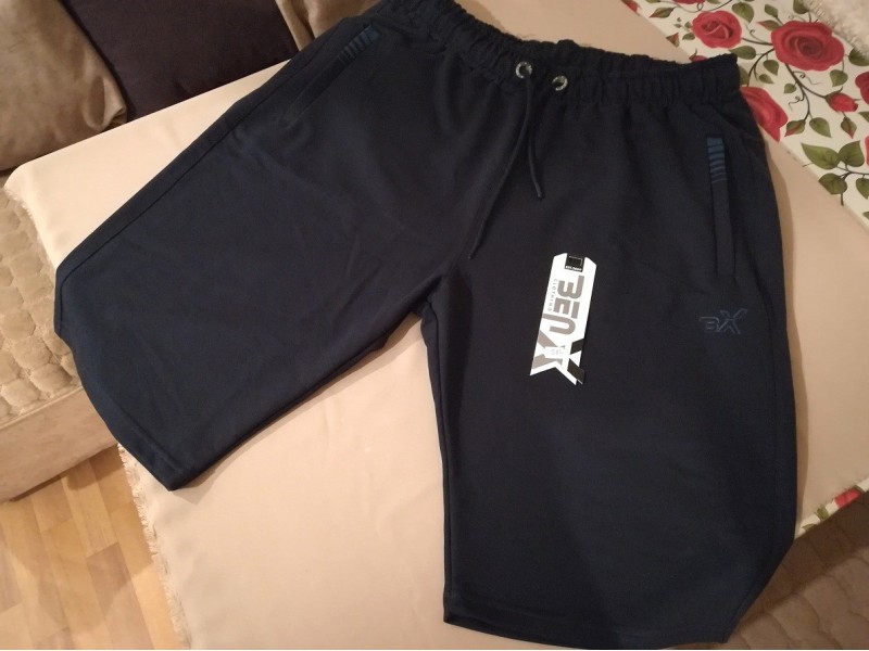 Odlicne muske pamucne bermude Benx 7XL Teget Novo