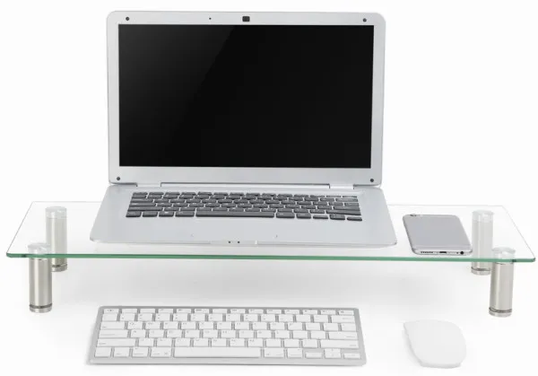 MS-TABLE-GM-01 Gembird postolje za monitor od kaljenog stakla 580x 210 x 90 mm