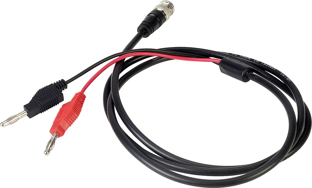 TRU COMPONENTS BNC merni kabl 139,00 cm crna, crvena banana muški konektor 4 mm