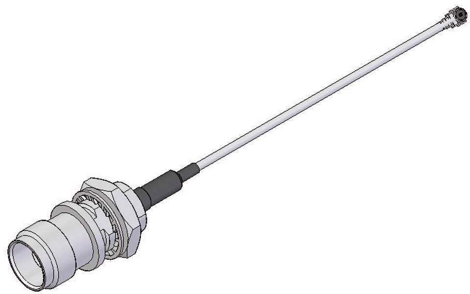 Hirose K-2399-05 TNC adapter ženski konektor – U.FL utikač 50 Ω
