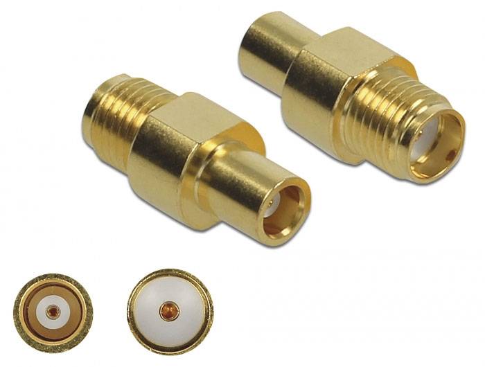Delock 89958 SMA adapter SMA-utičnica – MCX utičnica 10 GHz, 50 Ω