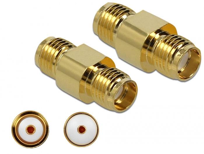 Delock 89974 SMA adapter SMA-utičnica 10 GHz, 50 Ω