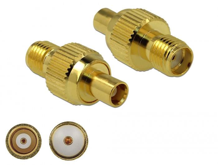 Delock 89988 SMA adapter SMA-utičnica – MCX utičnica 3 GHz, 50 Ω