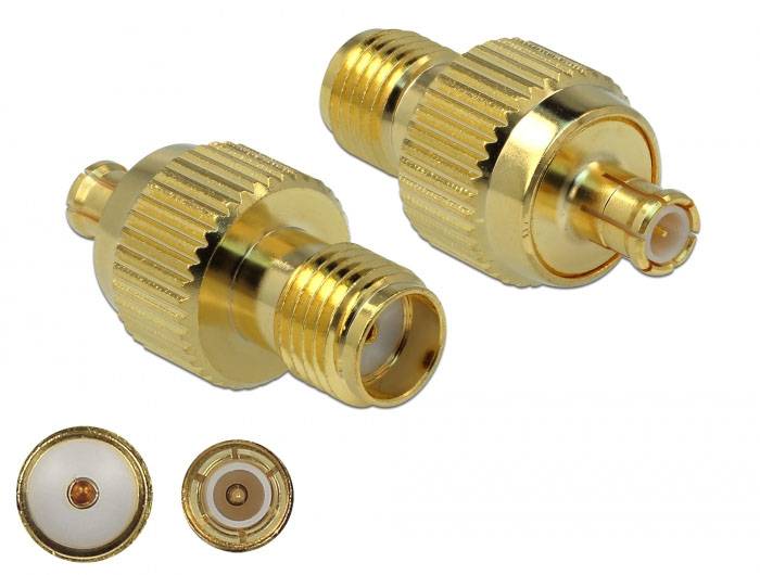 Delock 89989 SMA adapter SMA-utičnica – MCX utikač 3 GHz, 50 Ω