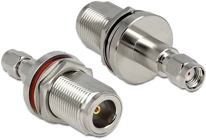 Delock 88847 N adapter ženski konektor N – RPSMA utikač 50 Ω