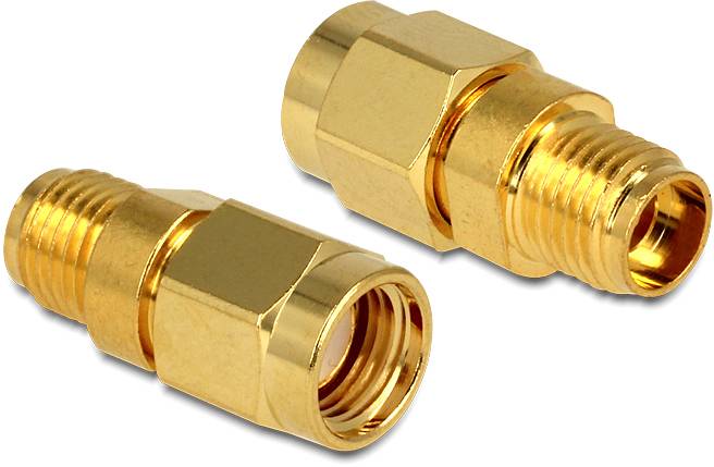 Delock 88728 HF-adapter RPSMA utikač – SMA-utičnica 50 Ω