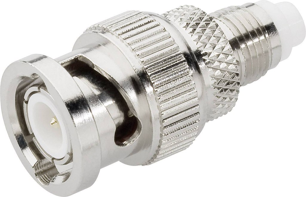 TRU Components TC-2520052 FME adapter ženski konektor – BNC muški 50 Ω (pak. 100 kom)