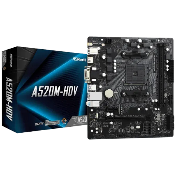 MB AM4 ASRock A520M-HDV 90-MXBE50-A0UAYZ
