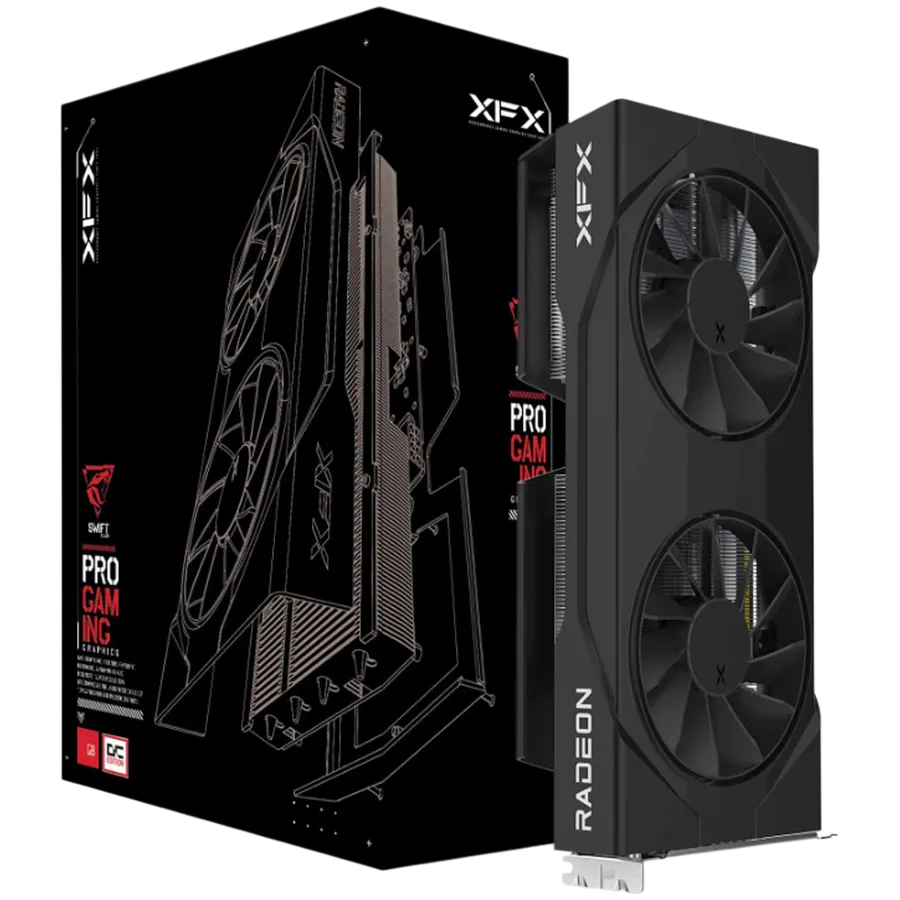 XFX Swift AMD Radeon RX 9060 XT OC 8GB GDDR6 128-bit HDMI 2x DP