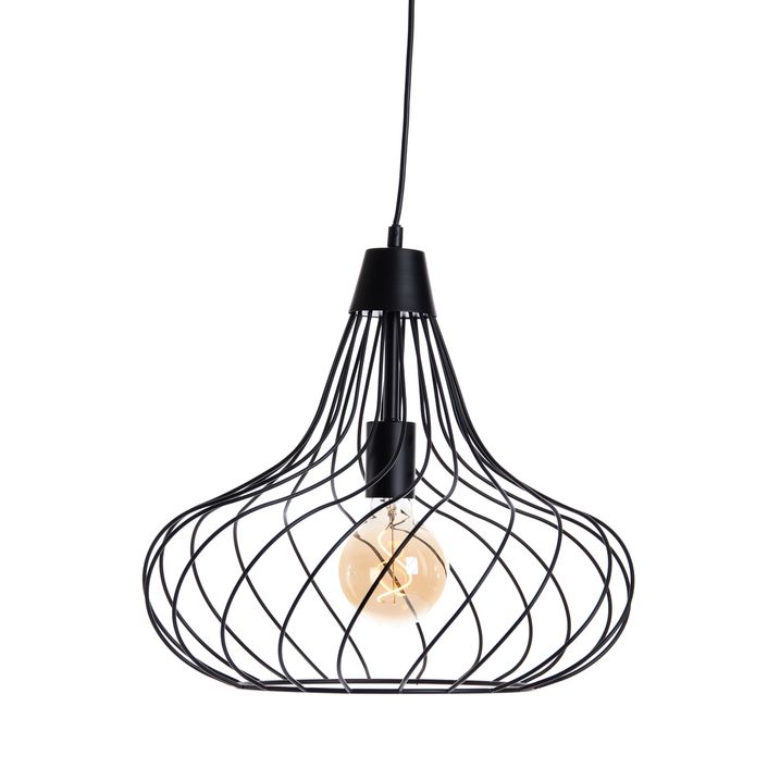 Moderna crna viseća lampa - Iggy