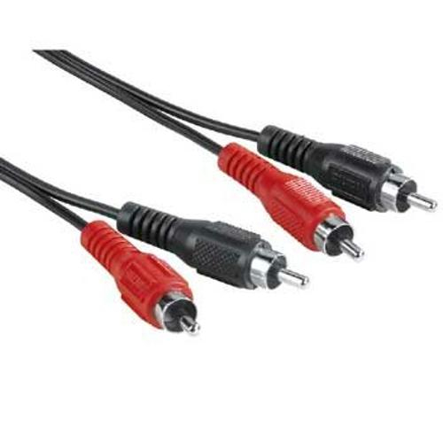 Hama audio kabl 2xRCA(činč)(m) na 2xRCA(činč)(m) 2.5m (Crni) - 43319 RCA x2 , RCA x2, m/m, Crna