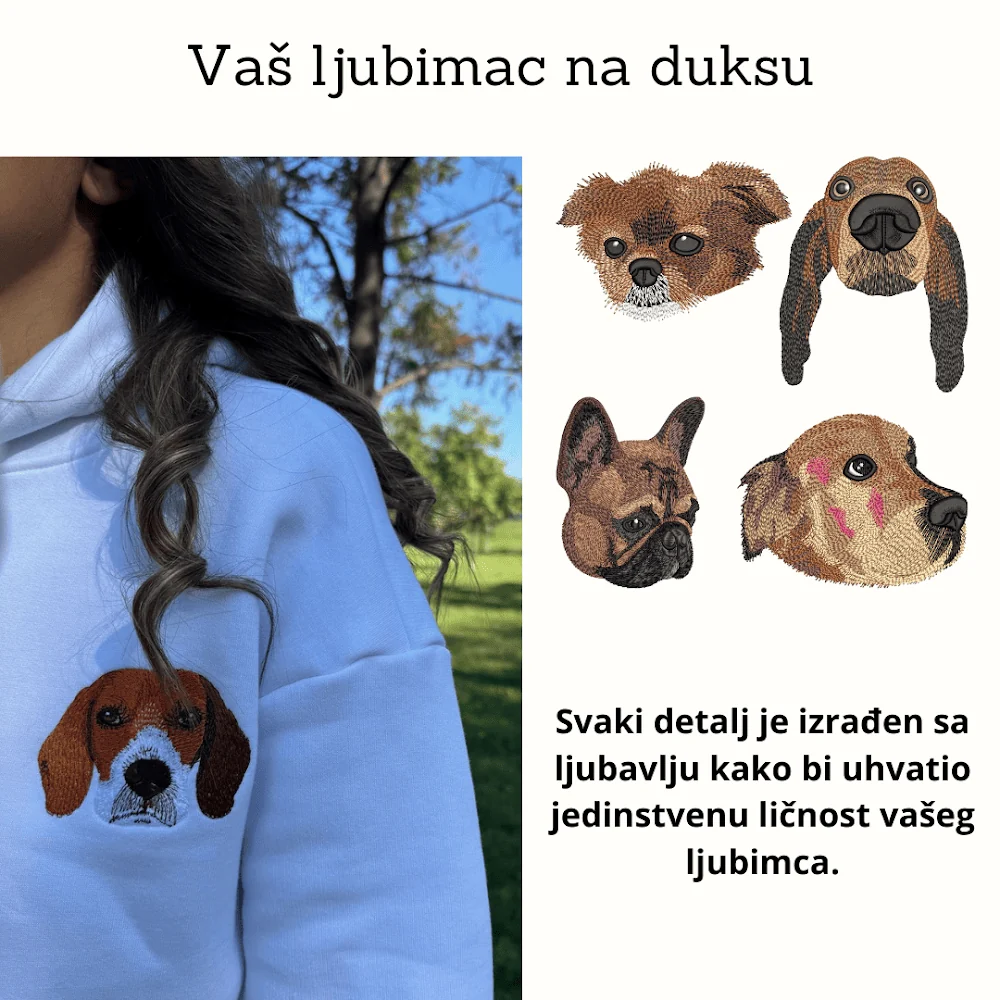 Duks sa vezom po fotografiji ljubimca