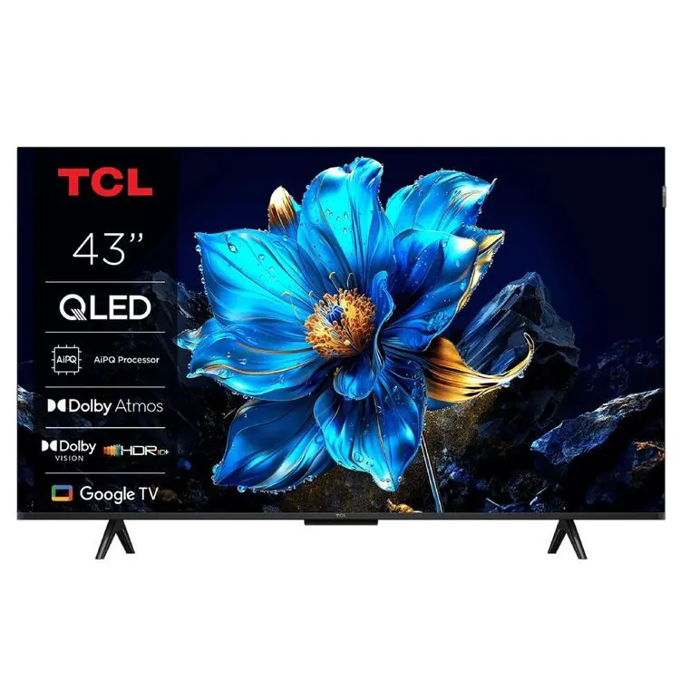 TCL Televizor 43T69C, 43", QLED, 4K UHD, Google TV, Crni