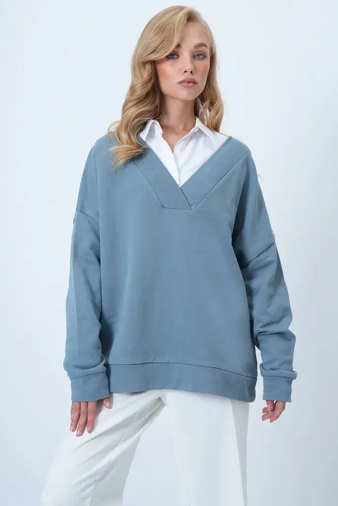 Trend Alacati Stili Ženski duks Alc-X14555, Sivi