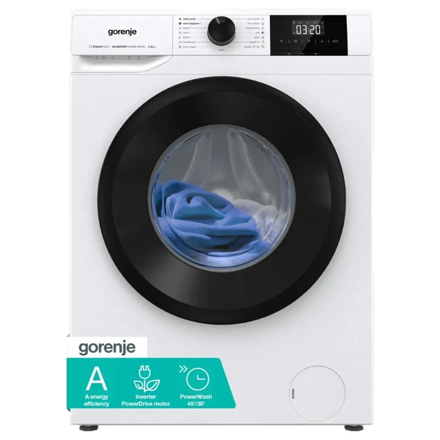 GORENJE VEŠ MAŠINA W3NGPI61SAS 6KG 100 OBRTAJA BELA SLIM