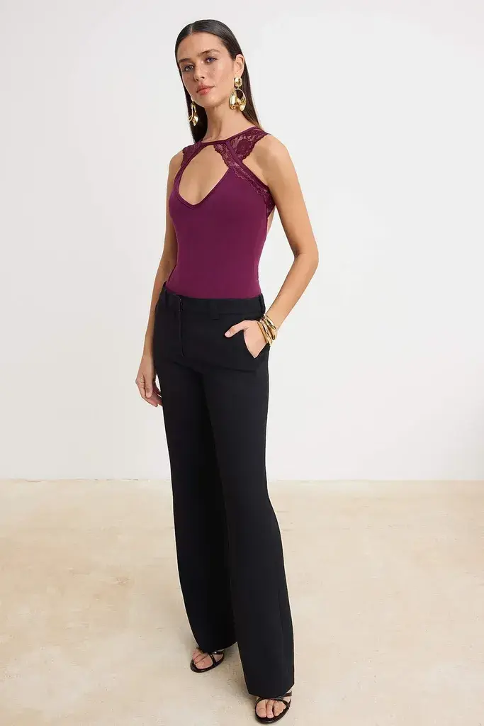 Trendyol Milla Zenski top Tprss26Bd00011, Ljubičasti