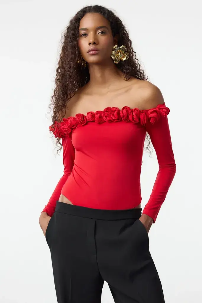 Trendyol Milla ženski top Tpraw25Bd00015, Crvena