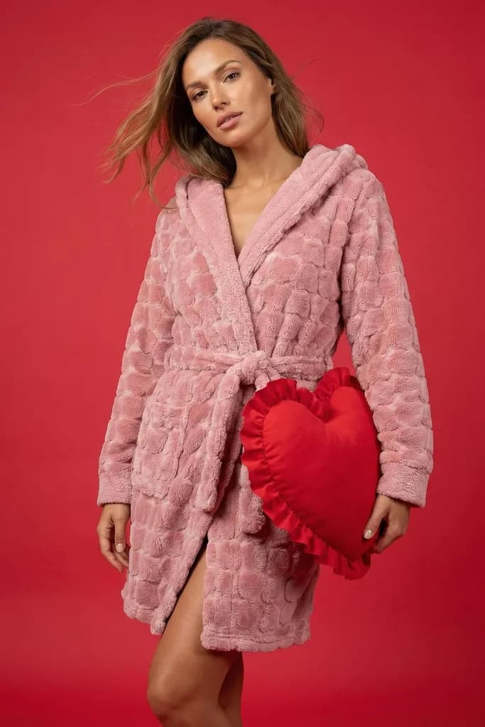 Trendyol Milla Ženski ogrtač Thmaw24Sb00002, Roze