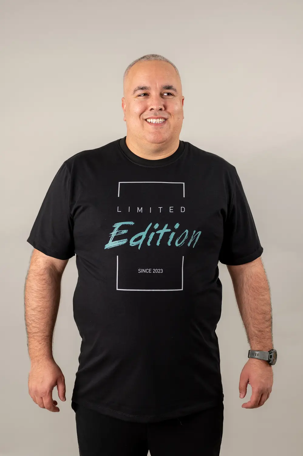 PANDA4U Muška pamučna majica EDITION, Crna
