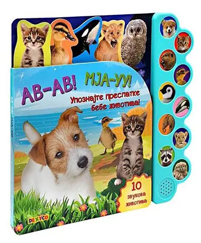 Dexy Co Publishing Upoznajte bebe životinja - zvučna knjiga