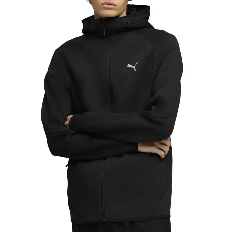 Puma Muška duks EVOSTRIPE FZ DK, Crni