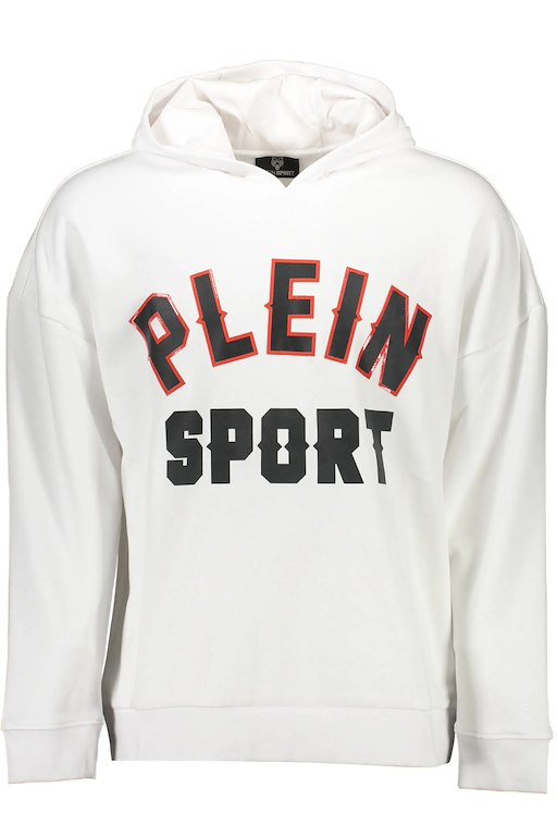 PLEIN SPORT Muški Duks FIPS220_BIANCO_01-WHITE, Beli