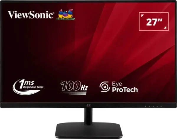 ViewSonic Monitor VA2732-H-2, 27", Full HD, IPS, 100Hz, 1ms, HDMI, VGA