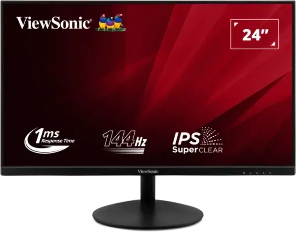 ViewSonic Monitor VA24E2-H, 24", FHD 1920x1080 IPS 144Hz, Crni