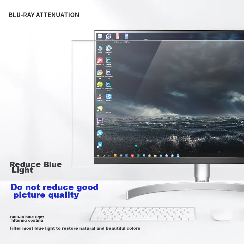 Llano Zaštitna folija protiv plave svetlosti za monitor, 27", 16:9