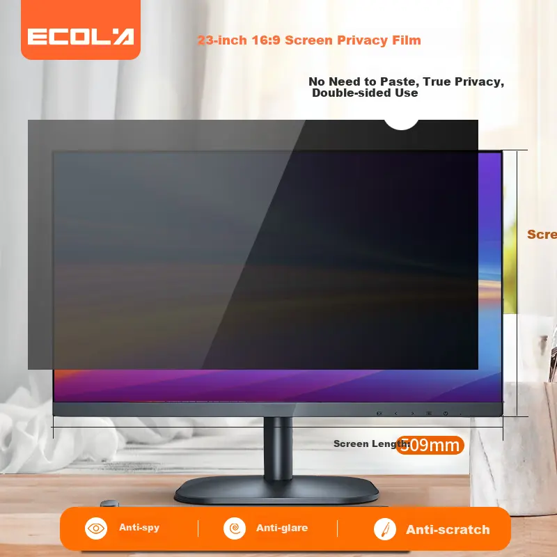Ecola Zaštitna privacy folija za ekran za monitor, 23", 16:9