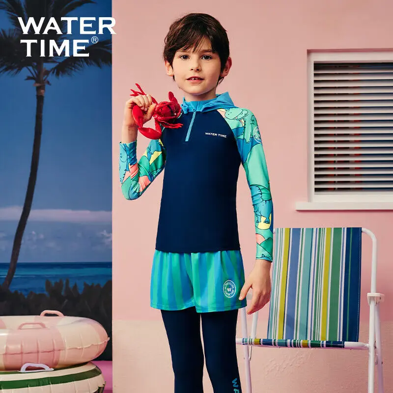 Watertime Dvodelni kupaći kostim za devojčice, Teget-plavi