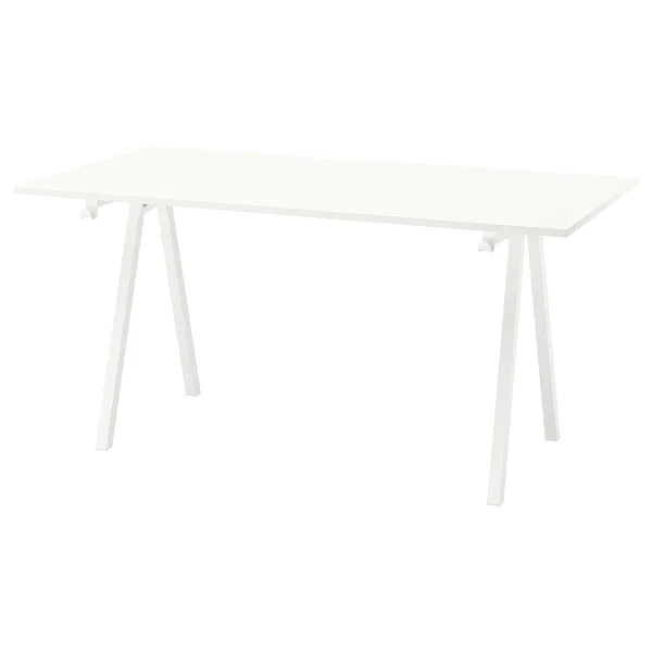 Radni sto, bela, 160x80 cm