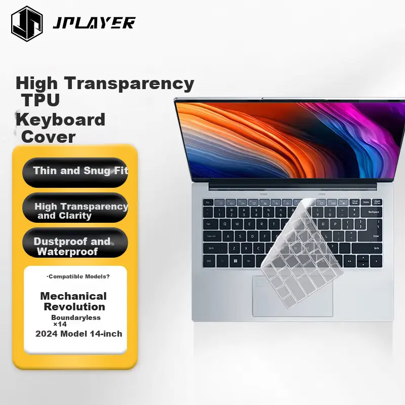 JPlayer Zaštitna TPU folija za tastaturu Mechanical Revolution Boundaryless X14, 14", 2024