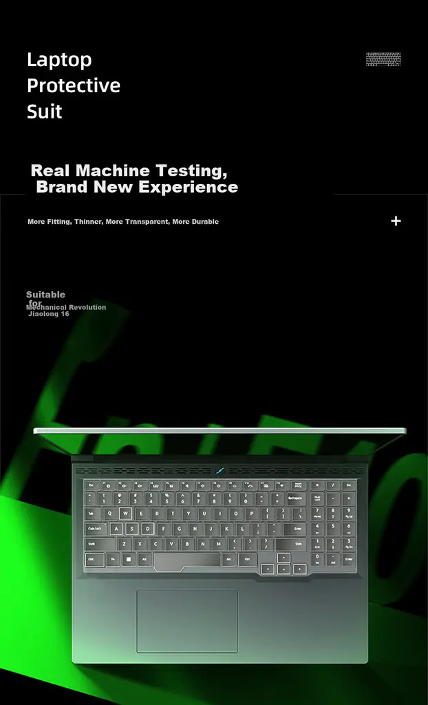 Jiasu Zaštitna folija za tastaturu Mechanical Revolution Jiaolong 16 Pro/Jiaolong 16, 16", 2024/2023