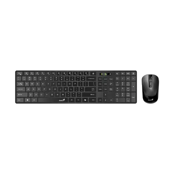 Genius Tastatura i miš SlimStar 8250, Bežični, Crni