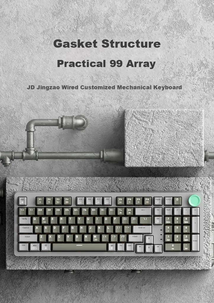 JD Original Tastatura, Žičana, Sivo-plava