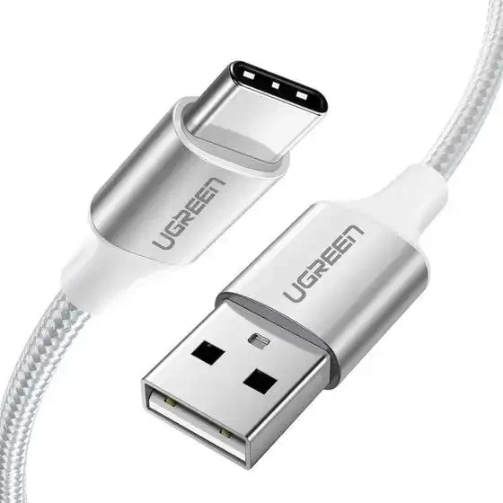 UGREEN US288 USB tip C M na USB 2.0 M kabl Alu.3m beli