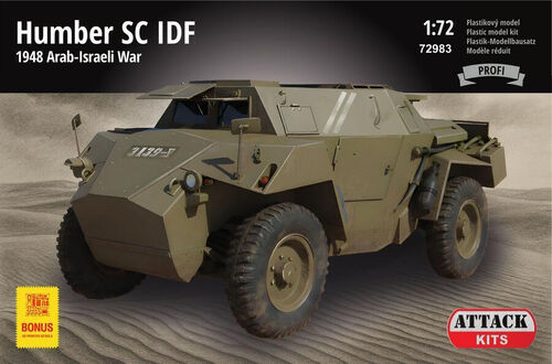 NEW! Attack 72983 Humber Scout Car IDF - 1948 Arab-Israeli War with 3D-Print Wheels