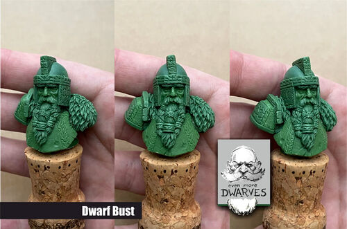 NEW! Scibor Monstrous Miniatures CF0018 EMD Dwarf Bust (1 piece)