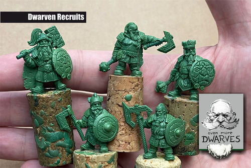 NEW! Scibor Monstrous Miniatures CF0002 EMD Dwarven Recruits Set (5 Miniatures)