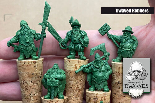 NEW! Scibor Monstrous Miniatures CF0003 EMD Dwarven Robbers Set (5 Miniatures)