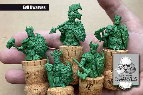 NEW! Scibor Monstrous Miniatures CF0004 EMD Evil Dwarves Set (5 Miniatures)