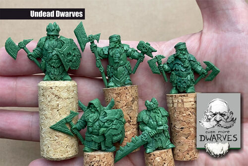 NEW! Scibor Monstrous Miniatures CF0005 EMD Undead Dwarves Set (5 Miniatures)