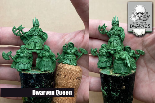 NEW! Scibor Monstrous Miniatures CF0008 EMD Dwarven Queen Set (4 Miniatures)